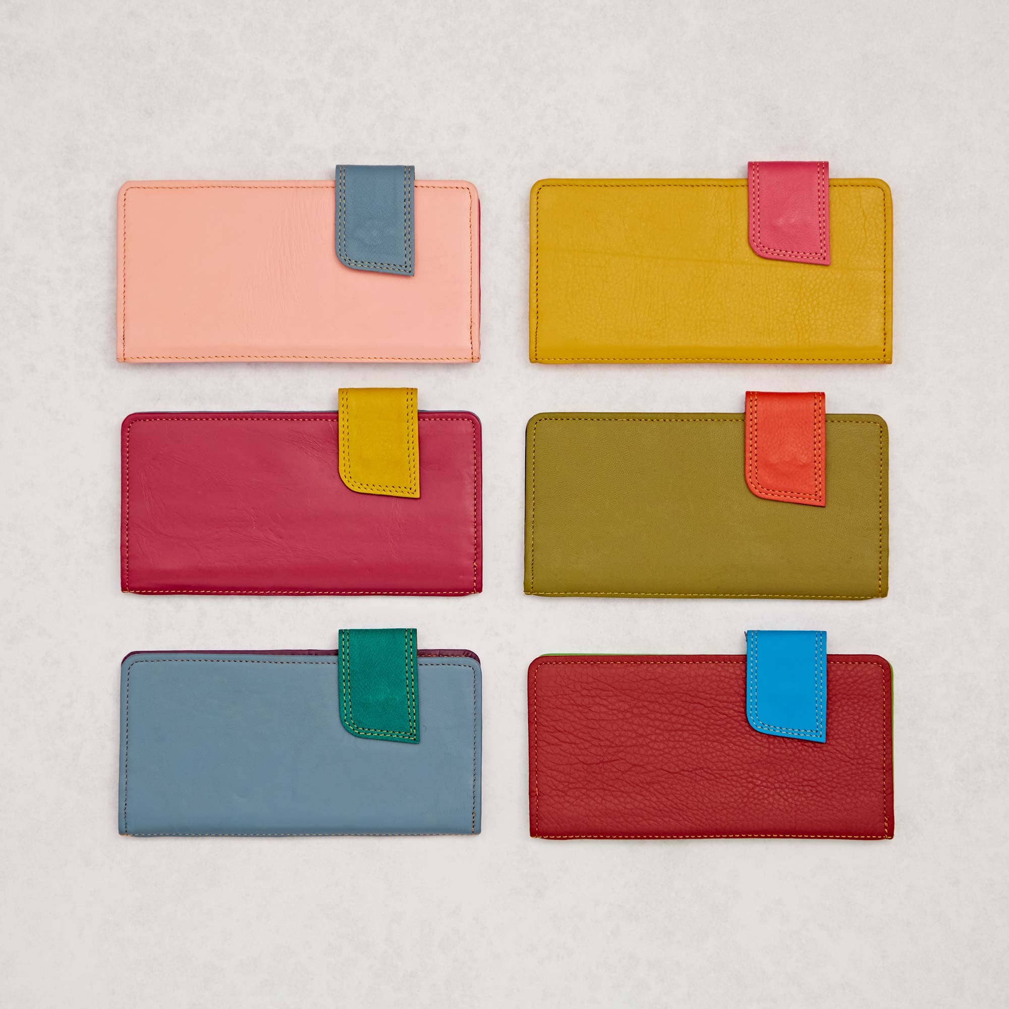 Vibrant Recycled Colored Leather Wallet – Simple Good